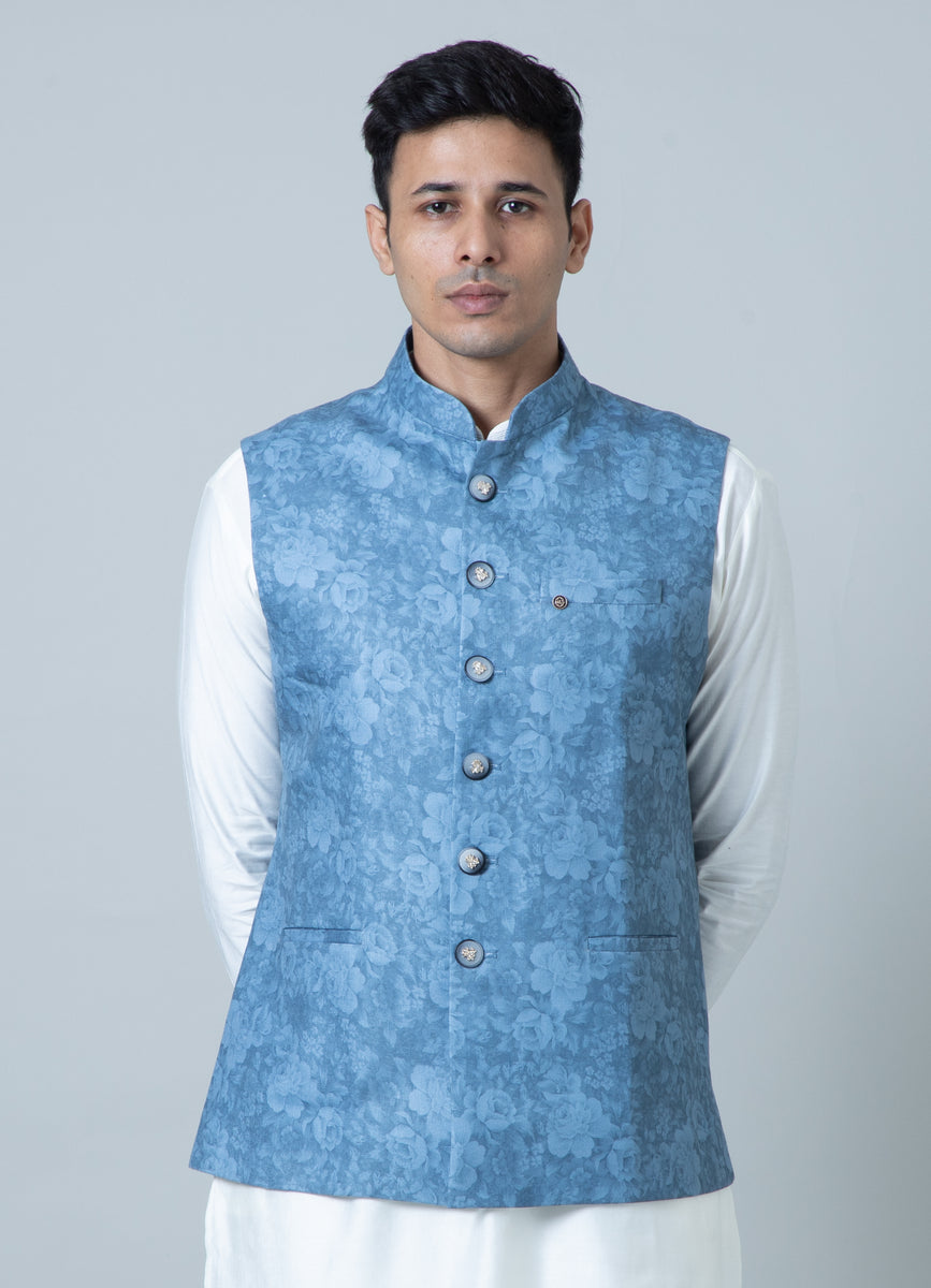 Shop Mls Printed Jawahar Jacket 1Pc Online -14290